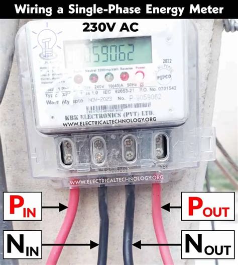 Single Phase Meter Wiring Diagram Energy Meter Single Phase OFF