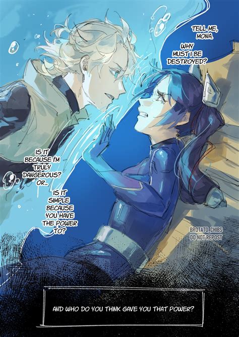 Mona And Albedo Genshin Impact Drawn By Brotatochibs Danbooru