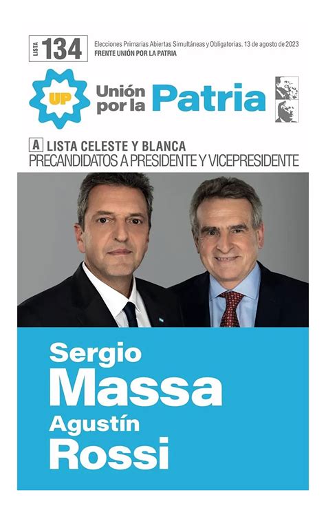 Así Son Las Boletas Oficiales De Sergio Massa Y De Juan Grabois Para