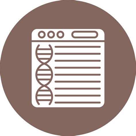 Bioinformatics Glyph Circle Background Icon 17645089 Vector Art At Vecteezy