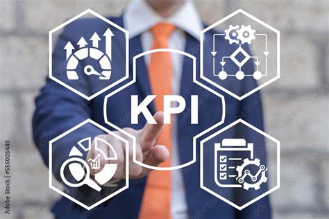 Kpi Key Performance Indicator Plan Achievement Concept Key Performance Indicator Using Business