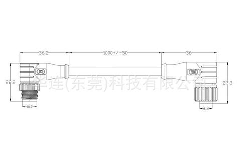 工厂 M12 C Code工业防水ip67连接器4芯弯头成型22awgtpu线弯插头 阿里巴巴