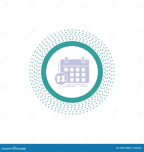Schedule Classes Timetable Appointment Event Glyph Icon Vector Isolated Illustration Stock