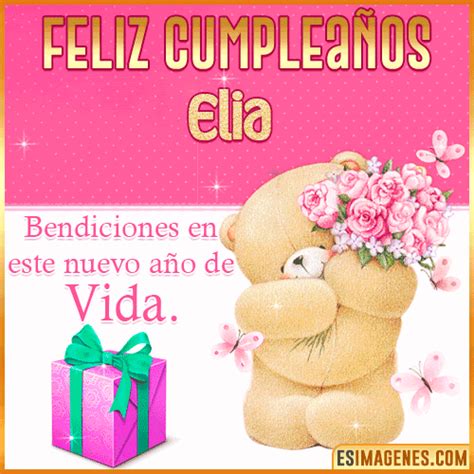 【º‿º】 Feliz Cumpleaños Elia【 ️】32 Tarjetas Y 