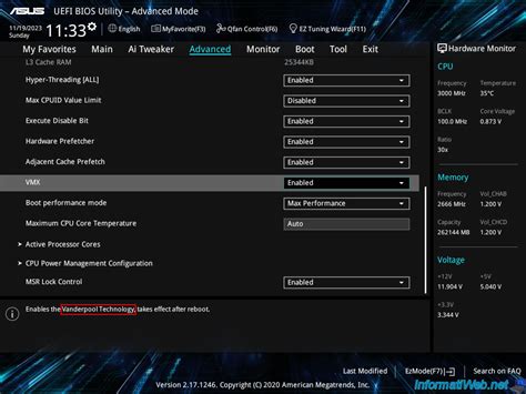 Enable Processor Virtualization Intel VT X AMD V In The BIOS BIOS