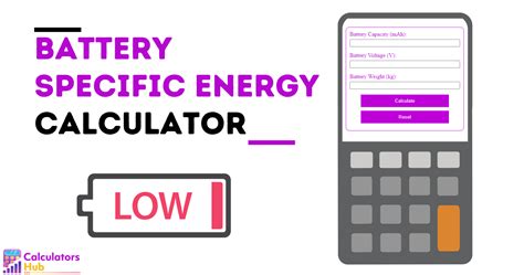 Battery Specific Energy Calculator