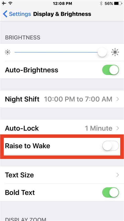 How To Disable Raise To Wake On Iphone