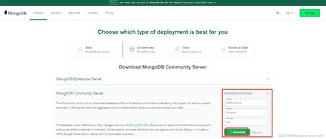 Win10安装monggodb的基本使用教程mongodb Community Download Csdn博客 Win10安装monggodb的基本使用教程mongodb Community Download Csdn博客