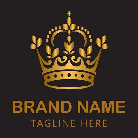 크라운 로고 프리미엄 벡터