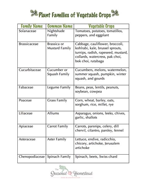 Crop Rotation Examples