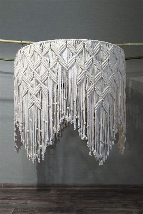 15 Gorgeous Diy Macrame Chandelier Lampshade Patterns Artofit