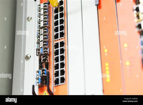 Core Switch Technology In Network Room Place Stock Photo Alamy
