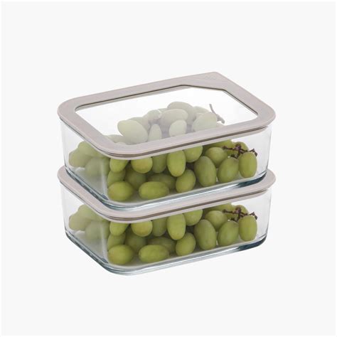 밀폐용기 피카원 글라스 전자레인지용 모듈 내열유리 밀폐용기 직사각 2종 세트 1300mlx2 네오플램샵