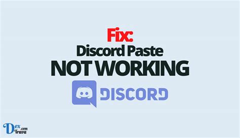 Discord Paste Not Working Digital Marketing Pro