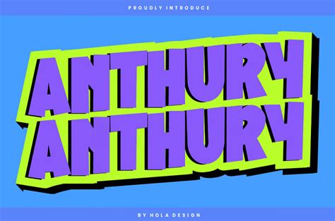 Anthury Font Creative Fonts
