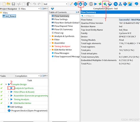 Fpga实现led流水灯（开发板为de2 115）vscode 开发fpga Quartus Csdn博客