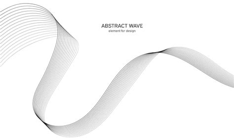Premium Vector Wave Element For Design