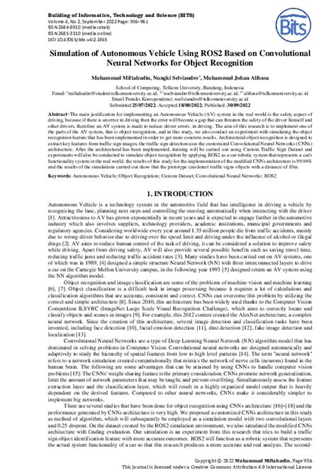 Pdf The Simulation Of Autonomous Vehicle Using Ros2 Based On