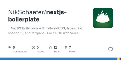Github Nikschaefernextjs Boilerplate ☂️ Nextjs Boilerplate With Tailwindcss Typescript