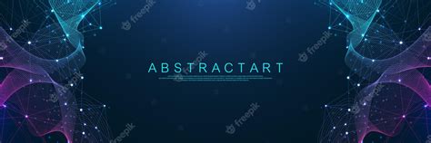 Premium Vector Global Network Connection Concept Big Data Visualization Social Network