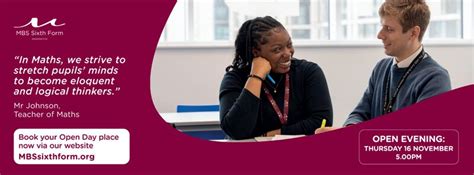 Our Mbs Sixth Form Open Evening Is Soon Approaching Find Out More