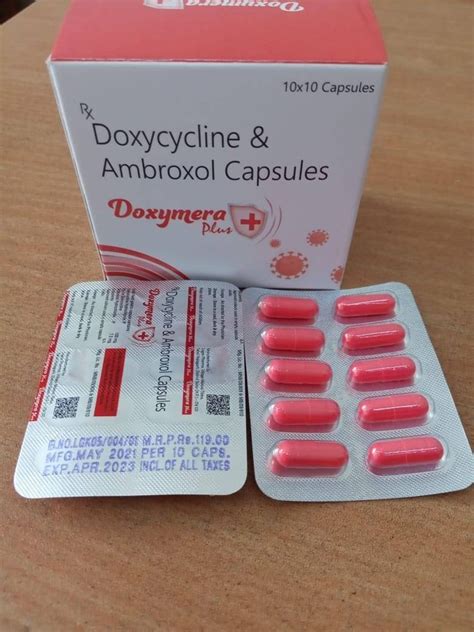 DOXYMERA PLUS Mg Doxycycline Ambroxol Capsule At Rs Stripe In Chandigarh