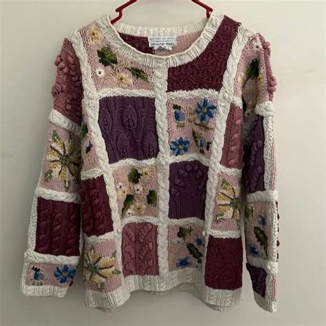 Vintage Jennifer Reed Hand Knitted By Hand Sweater Sweaters Crochet