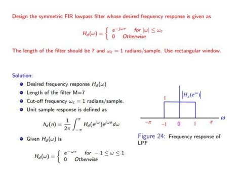 FIR Filter Design Pptx Technology Computing