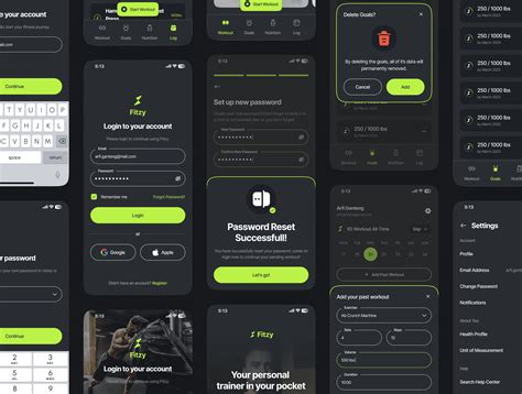Fitzy Fitness Mobile App Ui Kit Ui Kits — Ui Custom