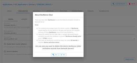 Validate Dev Nonce Error Chirpstack Network Server Chirpstack