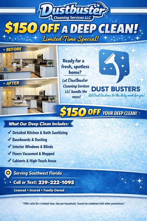 🧼 Limited Time Special — Ending Next Dust Busters Llc Facebook