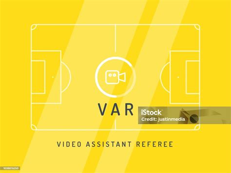 비디오 보조 심판입니다 축구 축구 Var 시스템 Tv 화면에 바르 프렌치 리비에라에 대한 스톡 벡터 아트 및 기타 이미지 바르 프렌치 리비에라 축구 들 Istock
