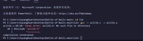 请问vscode可以使用acllib图形库吗？应该如何配置环境？ · Issue 1 · Satoingbattle Of Balls
