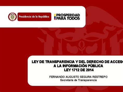 Ley De Transparencia Y Del Derecho De Acceso
