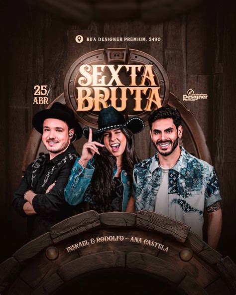 Psd Sexta Bruta Sertanejo Plataforma Designer Premium