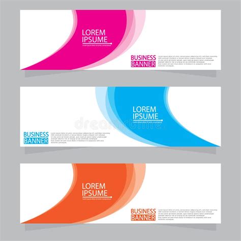 Vector Abstract Design Web Banner Template Web Design Elements Header Design Stock Vector