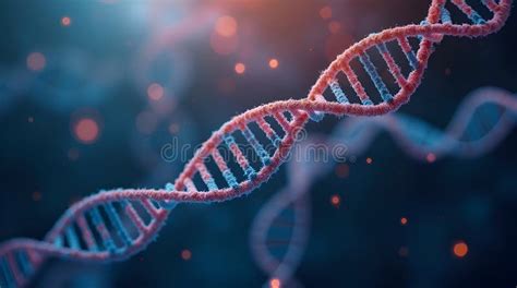 Dna Helix Enlarged Model In Bright Colors And Spots Multi Color DNA Structure On Black Backdrop