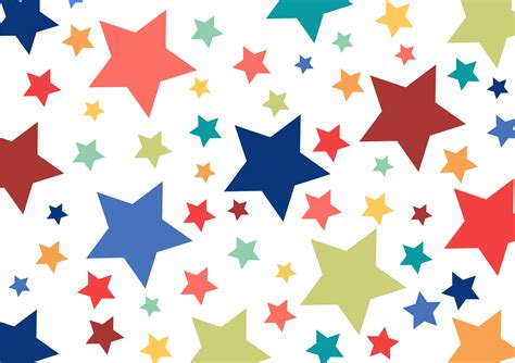 Beautiful Colorful Star Background With A Bright And Cheerful Theme