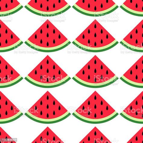 슬라이스 박과 완벽 한 패턴입니다 육즙 과일과 열매 벡터 일러스트 레이 션 배너 포장 종이 벽지 직물 의류에 인쇄 합니다 귀여운 아기 배경입니다 0명에 대한 스톡 벡터 아트