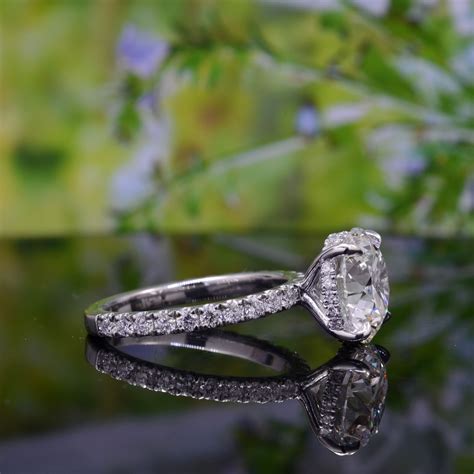 16ct Radiant Cut Natural Diamond 4 Prong Under Halo Pave Diamond