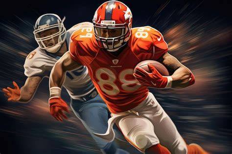 Premium AI Image A Dynamic Painting Capturing The Thrilling Moment Of