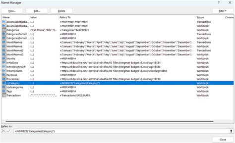 Named Range Errors Microsoft Excel Tiller Community