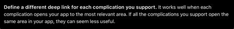 watchos complications how to add context based deep links stack
