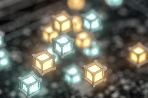 Premium Photo Randomly Distributed Cubes Industrial Background 3d Rendering