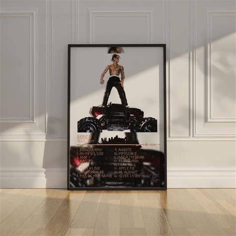 Travis Scott Rodeo Poster Rodeo Poster Travis Scott Poster Album