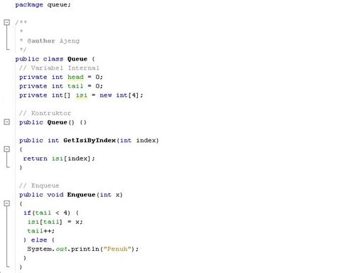 Program Queue Antrian Pada Java Ajengkhalili