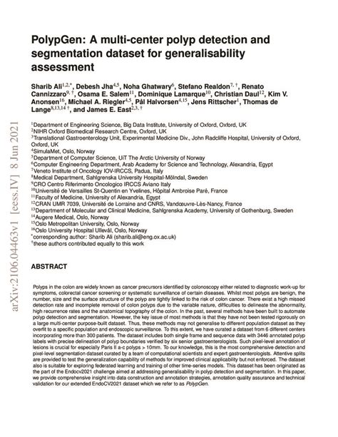 Polypgen A Multi Center Polyp Detection And Segmentation Dataset For