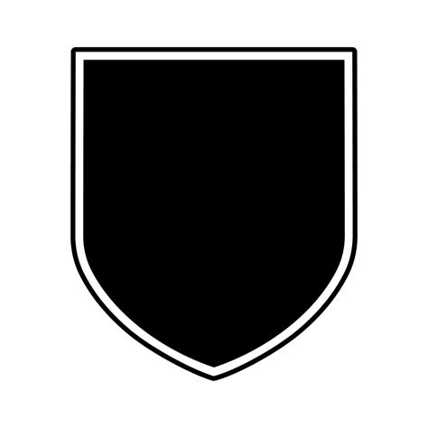 Vector Shield Black Color Isolated On White Background 10598027 Vector