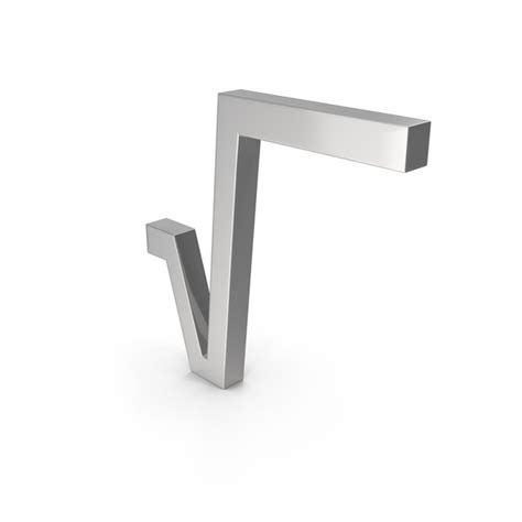 Silver Square Root Symbol Objeto En 3d 2402340997 Shutterstock