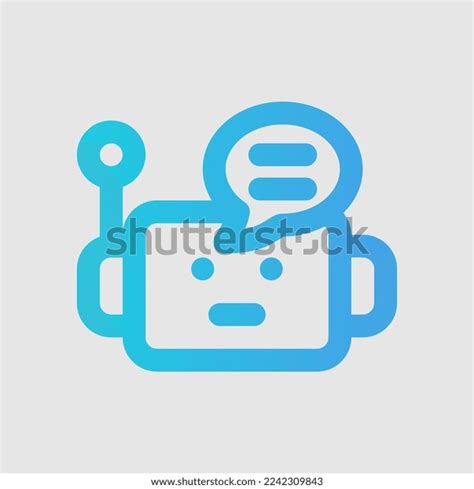 Chatbot Icon Gradient Style Use Website Stock Vector Royalty Free 2242309843 Shutterstock